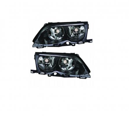 BMW E46 KOMPLE FAR TAKIMI SİYAH -SEDAN- 2002-05 63127165769 63127165770 ...